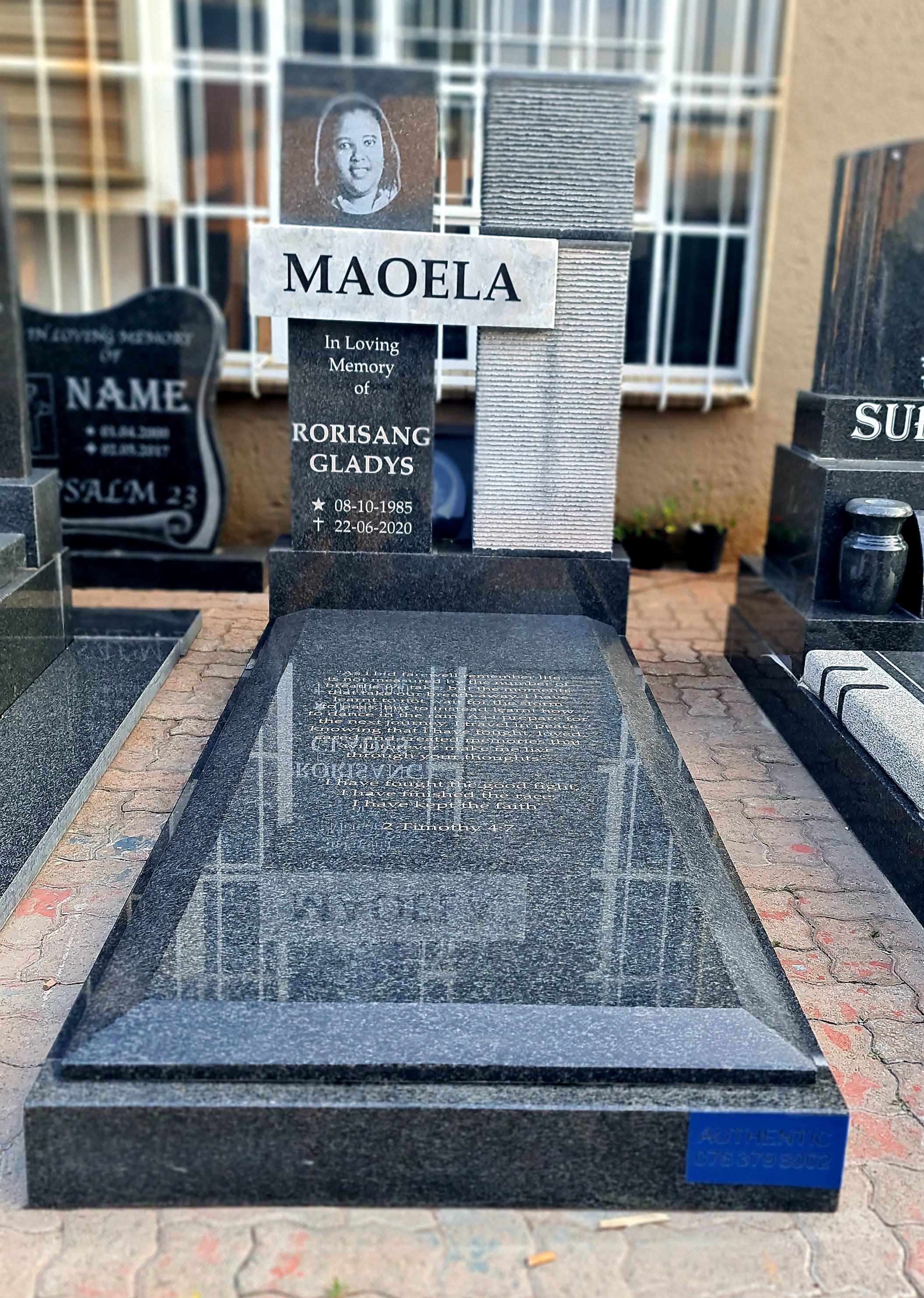 Tombstone Standard Quality Headstones and Memorials